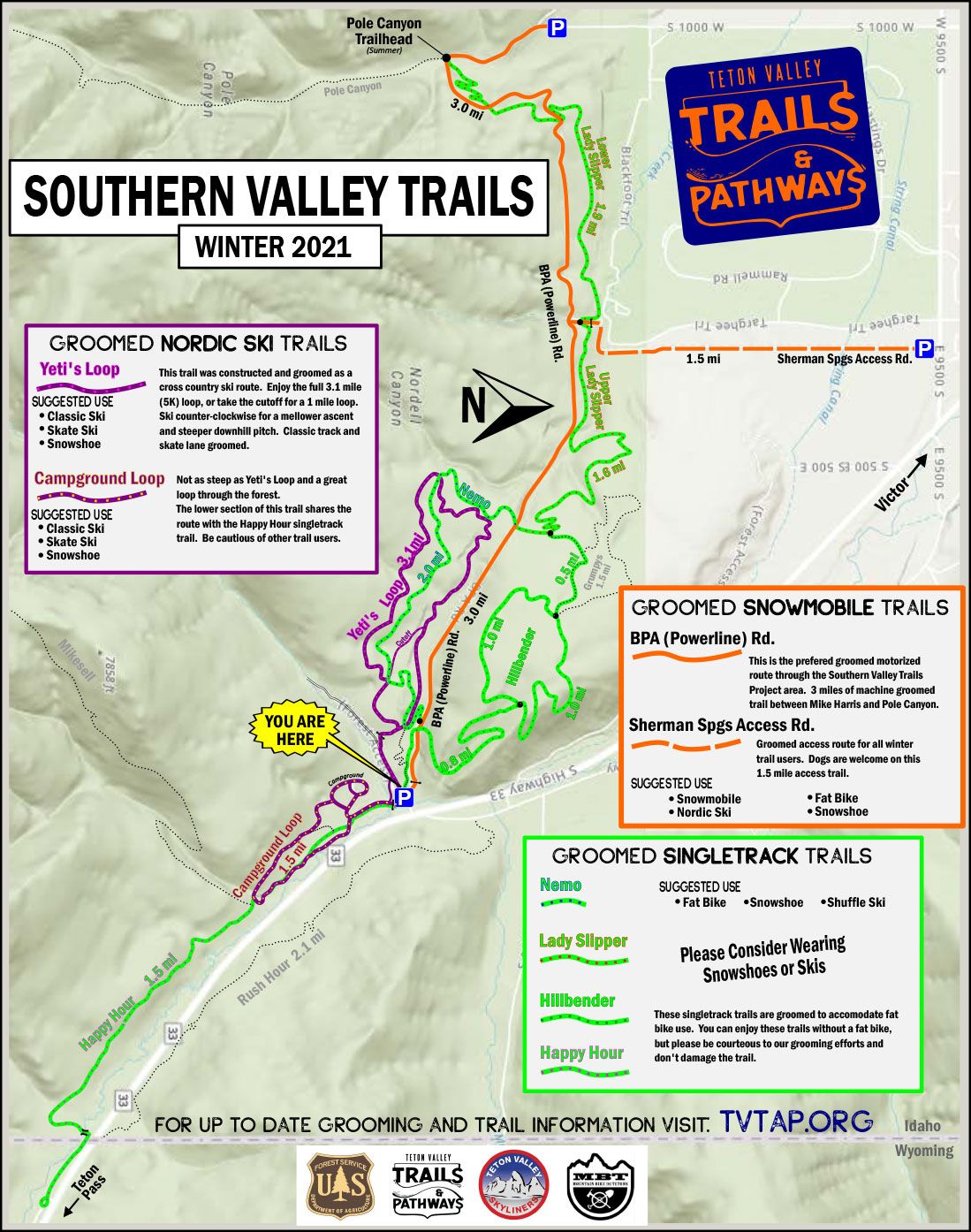 Teton Valley Nordic Grooming Report | Teton Valley Trails and Pathways